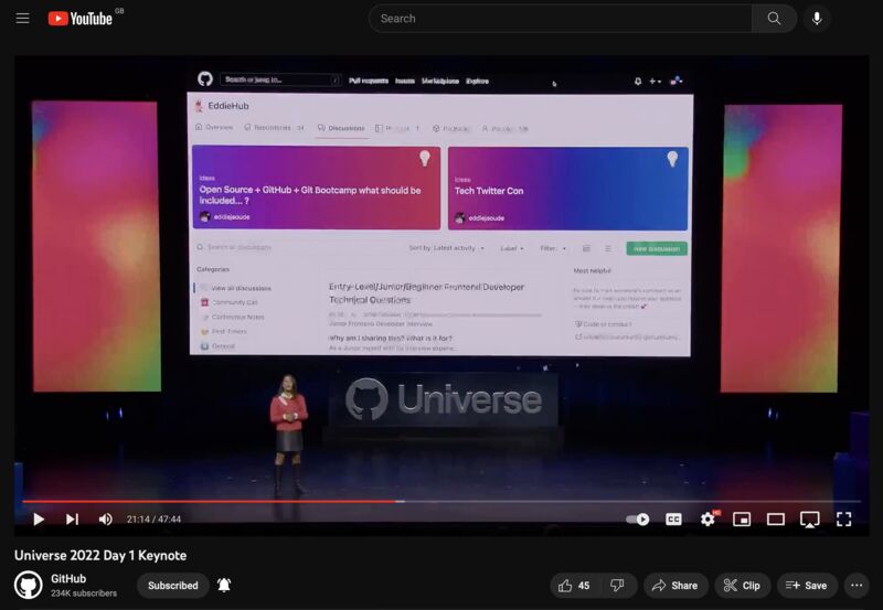 Eddie Jaoude on LinkedIn: Did you notice, EddieHub was at GitHub ... Eddie Jaoude on LinkedIn: Did you notice, EddieHub was at GitHub ...
