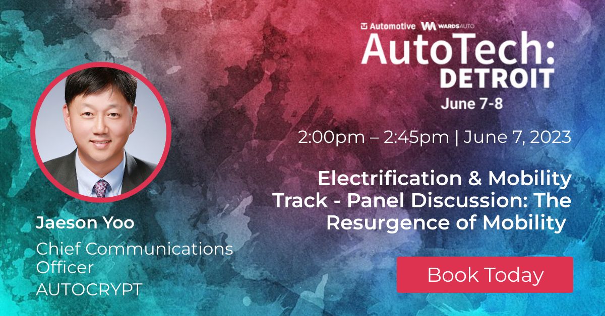 Jaeson Yoo on LinkedIn: This marks my third year speaking at AutoTech ... Jaeson Yoo on LinkedIn: This marks my third year speaking at AutoTech ...