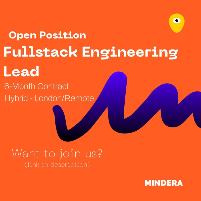 Mindera - UK on LinkedIn: We are hiring Fullstack Engineering Leads on ... Mindera - UK on LinkedIn: We are hiring Fullstack Engineering Leads on ...
