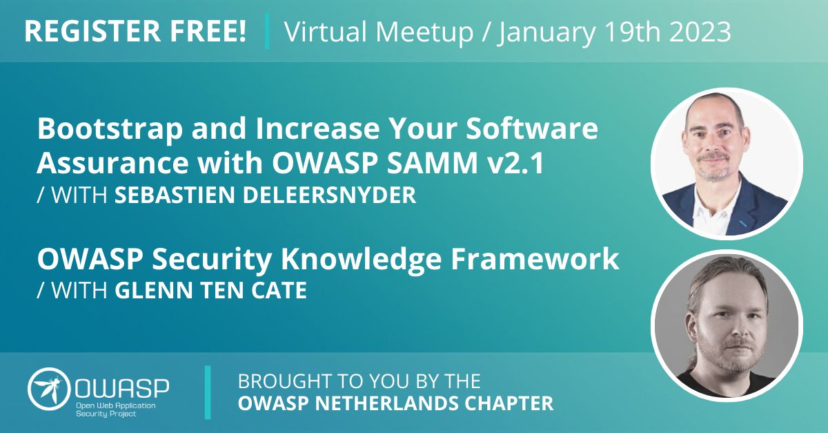 OWASP Netherlands Chapter on LinkedIn: January 2023 - OWASP Netherlands ... OWASP Netherlands Chapter on LinkedIn: January 2023 - OWASP Netherlands ...