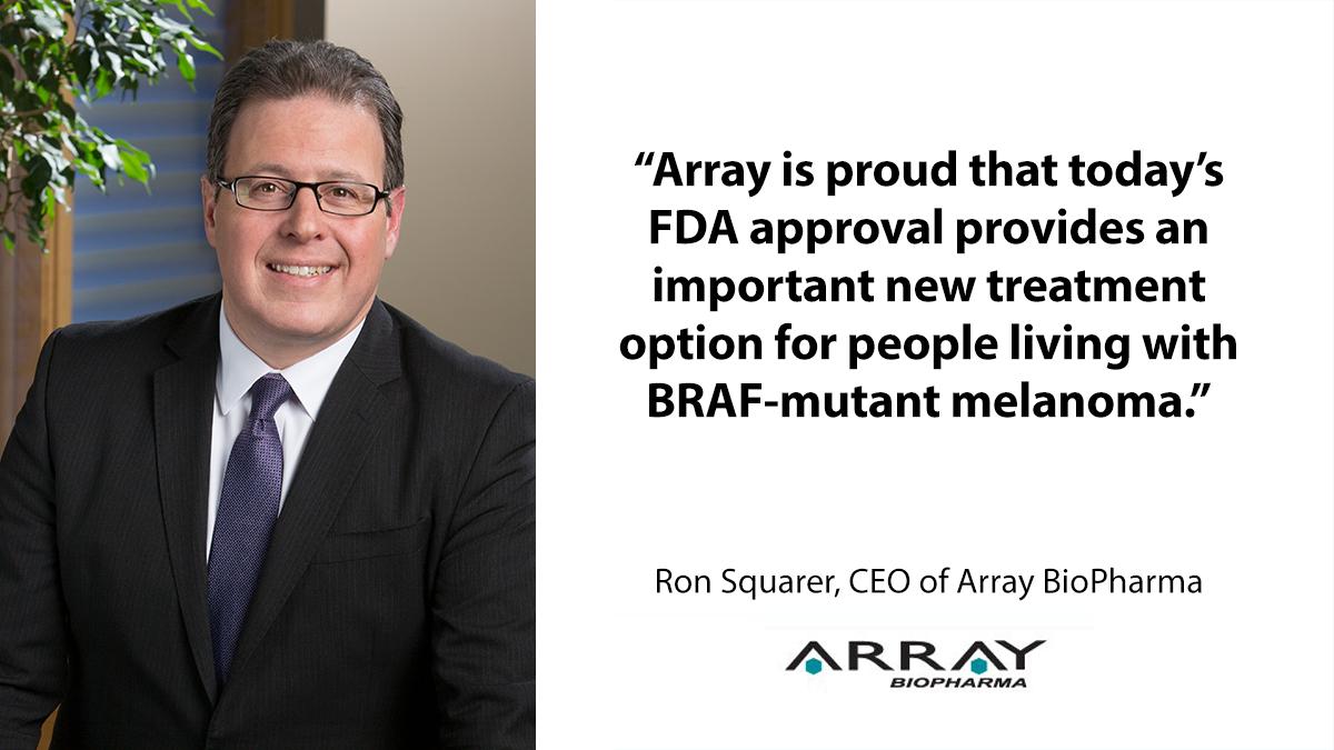 Array BioPharma Inc. on LinkedIn: Today’s #FDA approval helps fill a ... Array BioPharma Inc. on LinkedIn: Today’s #FDA approval helps fill a ...