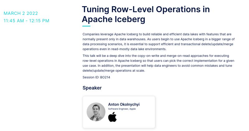 Alex Merced on LinkedIn: Are you using Apache Iceberg and want to learn ... Alex Merced on LinkedIn: Are you using Apache Iceberg and want to learn ...