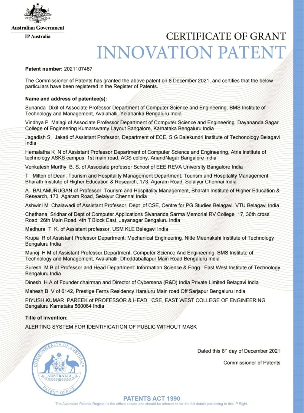 Dr.Piyush Kumar Pareek {B.E M.Tech , Ph.D , PostDoc , Patent Agent} on ... Dr.Piyush Kumar Pareek {B.E M.Tech , Ph.D , PostDoc , Patent Agent} on ...