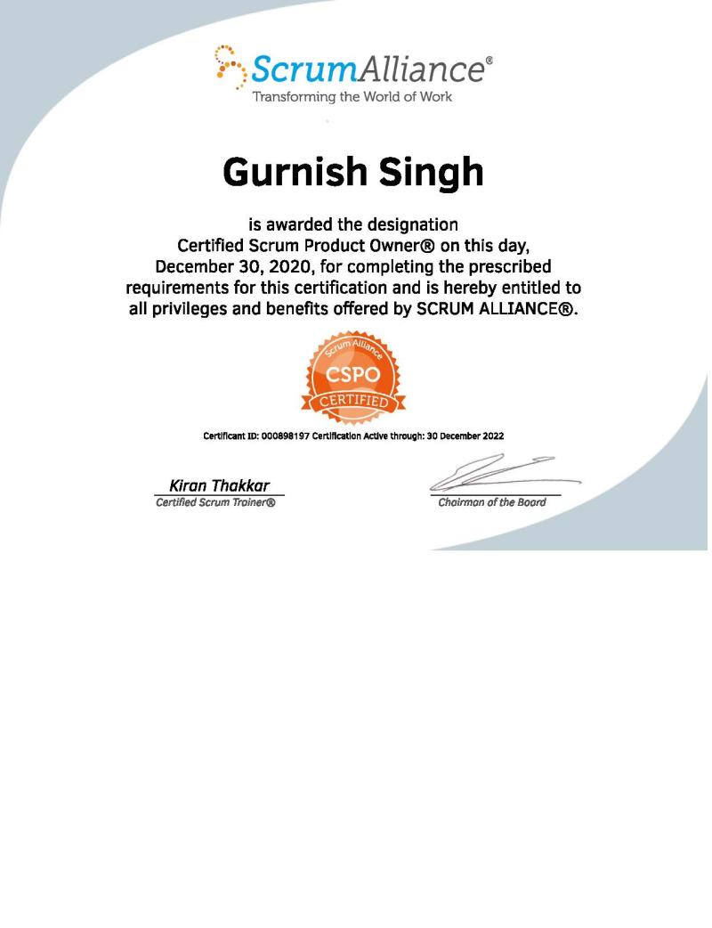 Gurnish Singh MS, PMP, CSPO, CSM, SAFe SA, ITIL on LinkedIn: # ... Gurnish Singh MS, PMP, CSPO, CSM, SAFe SA, ITIL on LinkedIn: # ...
