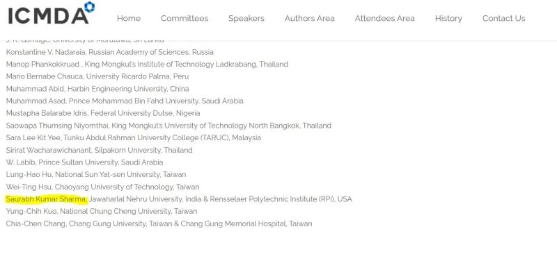 Dr. Saurabh Kumar Sharma on LinkedIn: #icmda Dr. Saurabh Kumar Sharma on LinkedIn: #icmda