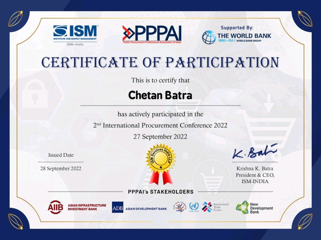 Chetan Batra, PMP on LinkedIn: #procurement # ... Chetan Batra, PMP on LinkedIn: #procurement # ...