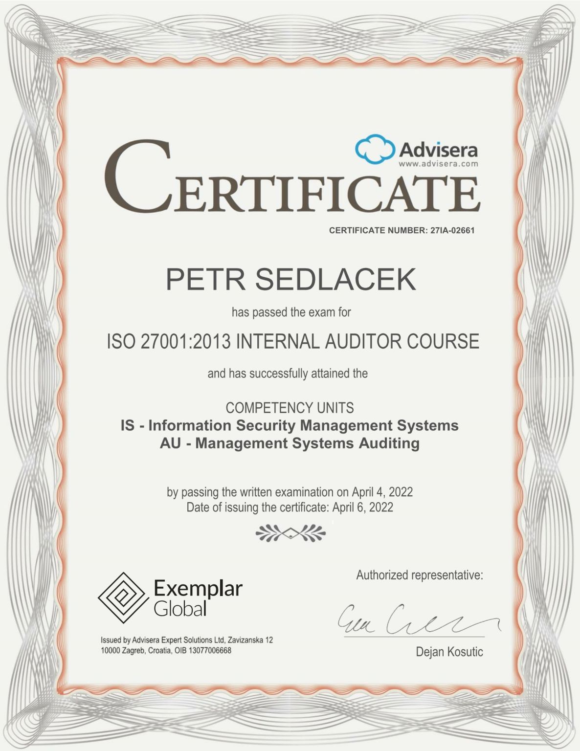 Petr Sedlacek on LinkedIn: Thank you, Advisera Expert Solutions Ltd Petr Sedlacek on LinkedIn: Thank you, Advisera Expert Solutions Ltd