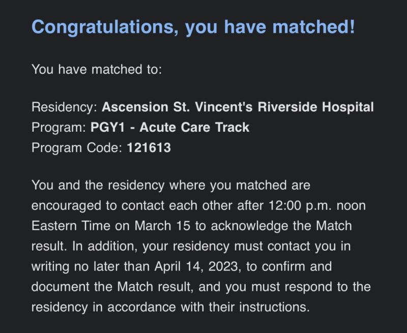 Lauren Wagner, PharmD on LinkedIn: Next chapter! Happy Match Day! Lauren Wagner, PharmD on LinkedIn: Next chapter! Happy Match Day!