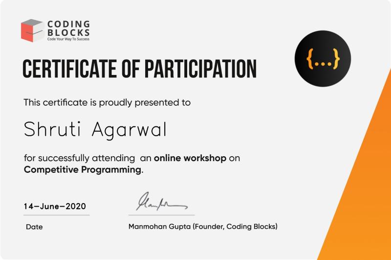 Shruti Agarwal on LinkedIn: #workshop #competitiveprogramming #coding # ... Shruti Agarwal on LinkedIn: #workshop #competitiveprogramming #coding # ...