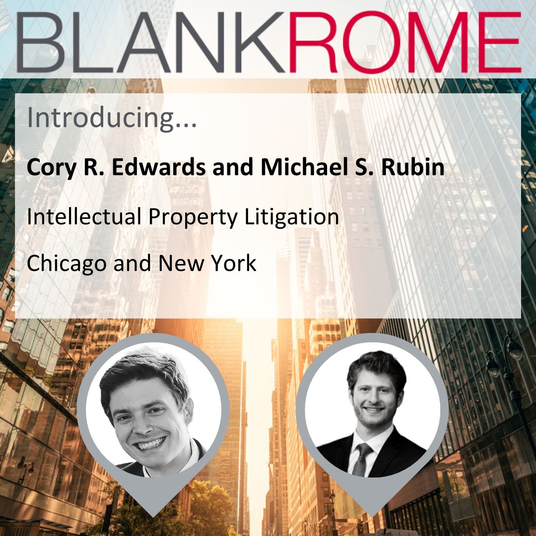 Blank Rome LLP on LinkedIn: Blank Rome Welcomes New Intellectual ... Blank Rome LLP on LinkedIn: Blank Rome Welcomes New Intellectual ...