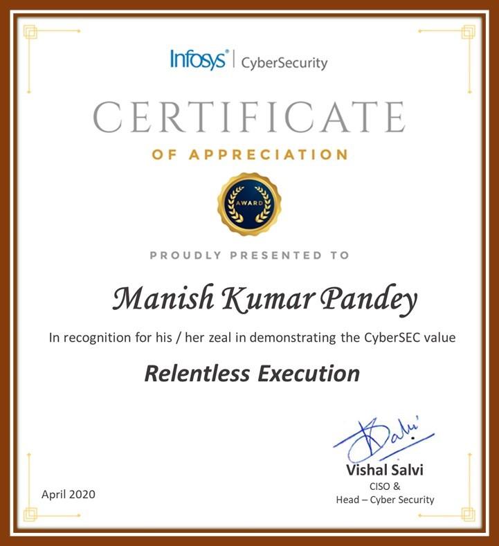 Manish Kumar Pandey on LinkedIn: #cybersecurity | 41 comments Manish Kumar Pandey on LinkedIn: #cybersecurity | 41 comments