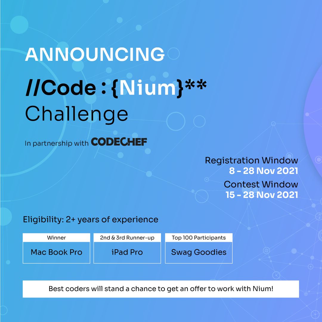 CodeChef on LinkedIn: #coding #contest #programming #codechef CodeChef on LinkedIn: #coding #contest #programming #codechef