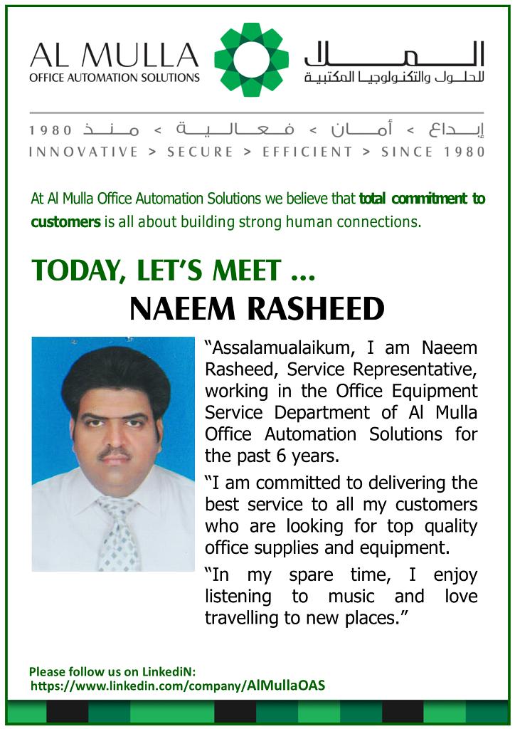 Al Mulla Office Automation Solutions on LinkedIn: TODAY, LET’S MEET ... Al Mulla Office Automation Solutions on LinkedIn: TODAY, LET’S MEET ...