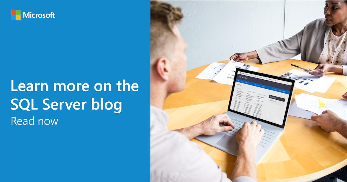 Microsoft SQL Server on LinkedIn: Check out the monthly release of SQL ... Microsoft SQL Server on LinkedIn: Check out the monthly release of SQL ...
