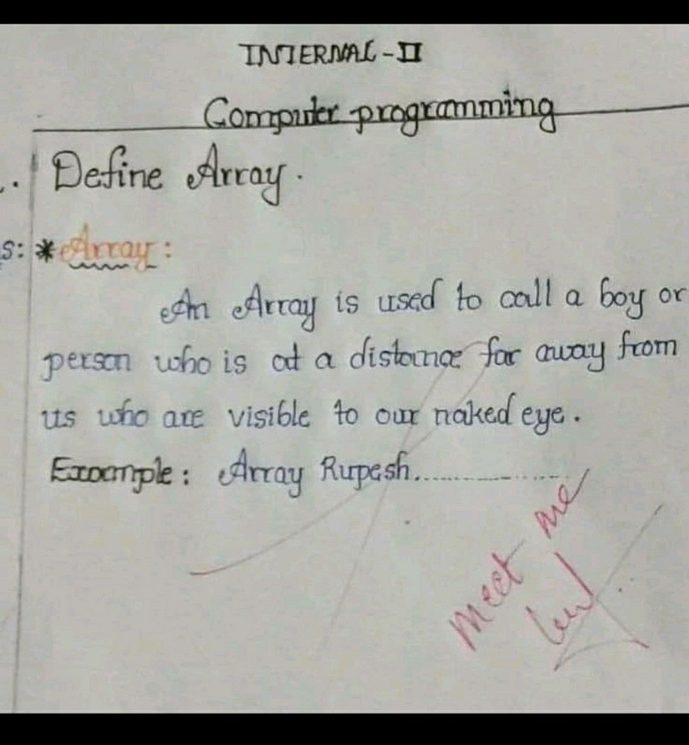 Ram babu Baldeva on LinkedIn: Define Array😂 Ram babu Baldeva on LinkedIn: Define Array😂