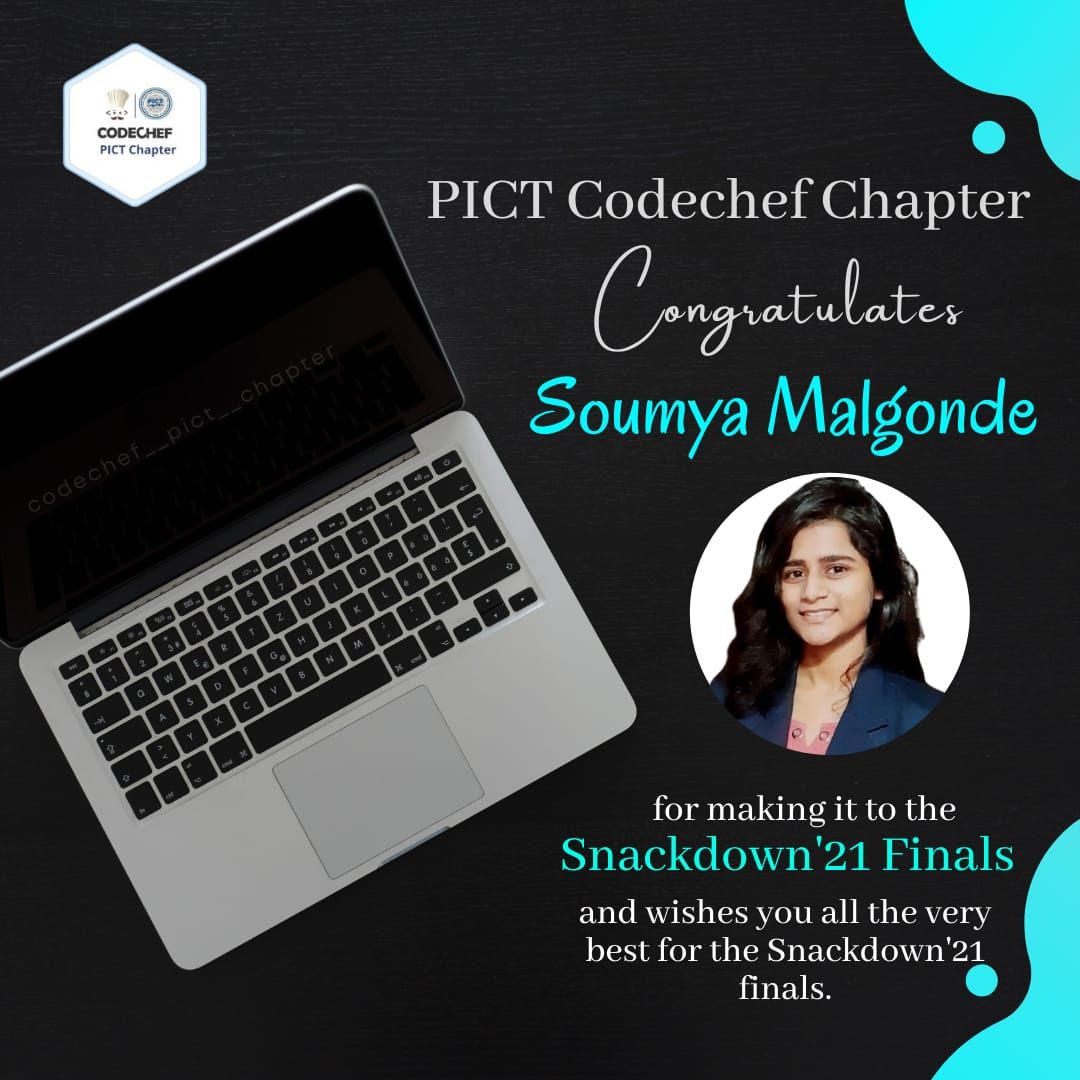 Codechef PICT Chapter on LinkedIn: #codechef #snackdown #competitive ... Codechef PICT Chapter on LinkedIn: #codechef #snackdown #competitive ...