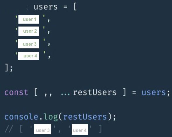 Badita Alexandru-Stefan on LinkedIn: Skip elements - array destructuring Badita Alexandru-Stefan on LinkedIn: Skip elements - array destructuring