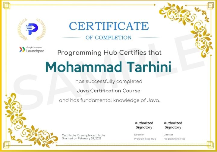 mohammad tarhini on LinkedIn: java developer certificate mohammad tarhini on LinkedIn: java developer certificate