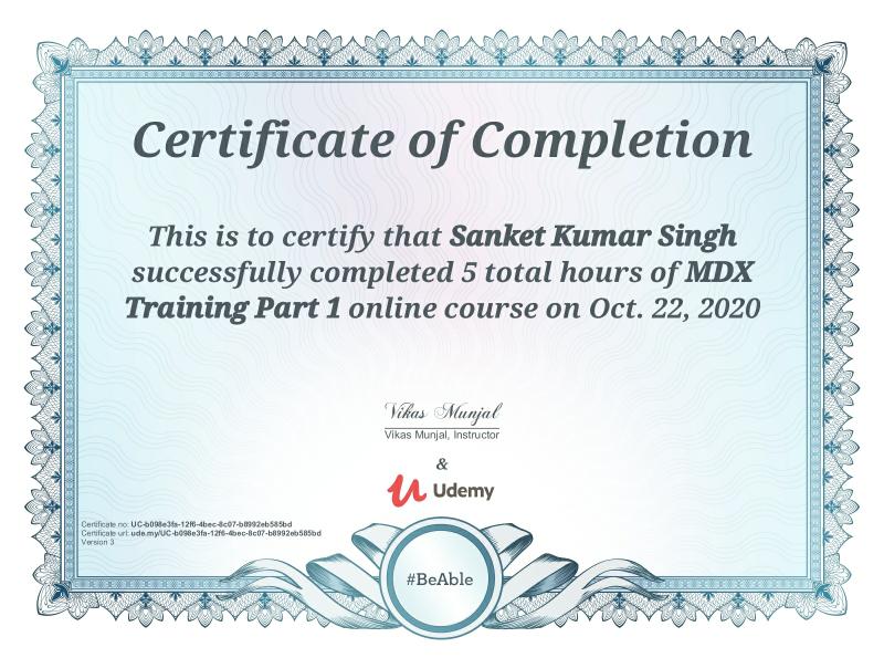 Sanket Singh on LinkedIn: #udemy Sanket Singh on LinkedIn: #udemy