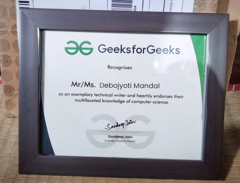 Debojyoti Mandal on LinkedIn: #geeksforgeeks #india #coding # ... Debojyoti Mandal on LinkedIn: #geeksforgeeks #india #coding # ...