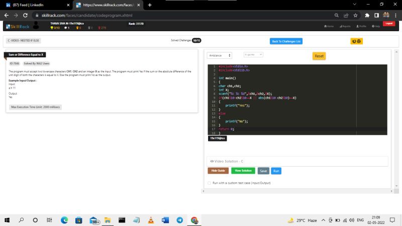 Thava Siva M on LinkedIn: #day96 #100daysofcodechallenge #tcecodersclubeee Thava Siva M on LinkedIn: #day96 #100daysofcodechallenge #tcecodersclubeee