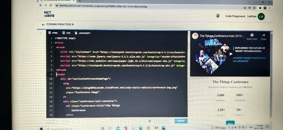 Lalithya Putla on LinkedIn: #10daysofcode #html #css #nxtwave Lalithya Putla on LinkedIn: #10daysofcode #html #css #nxtwave
