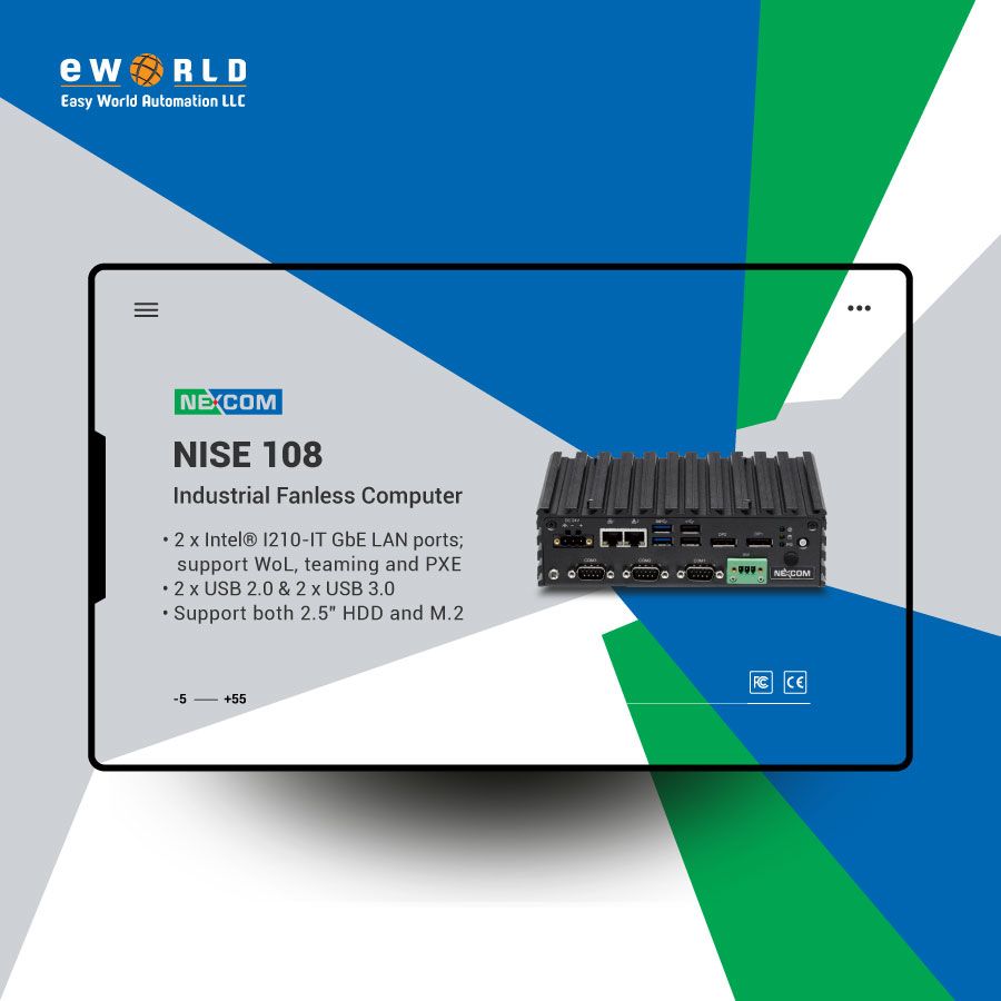 Easy World Automation on LinkedIn: Nexcom NISE 108 Fanless Computer Easy World Automation on LinkedIn: Nexcom NISE 108 Fanless Computer