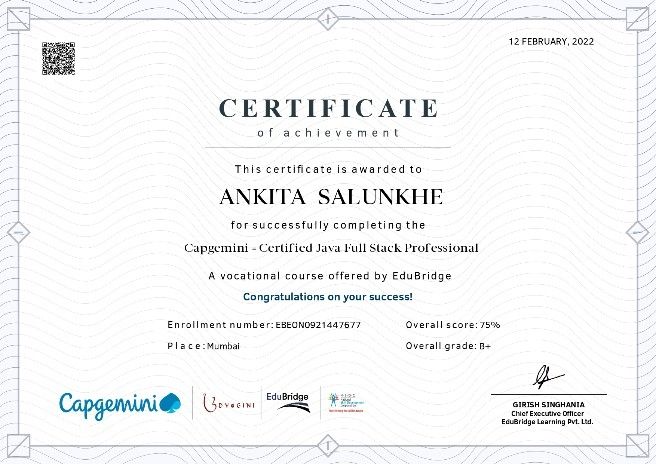 Ankita Salunkhe on LinkedIn: #corejava #advancejava #springboot # ... Ankita Salunkhe on LinkedIn: #corejava #advancejava #springboot # ...
