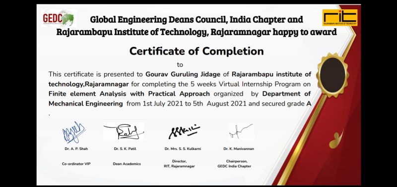 Gourav Jidage on LinkedIn: #finiteelementanalysis #internship Gourav Jidage on LinkedIn: #finiteelementanalysis #internship