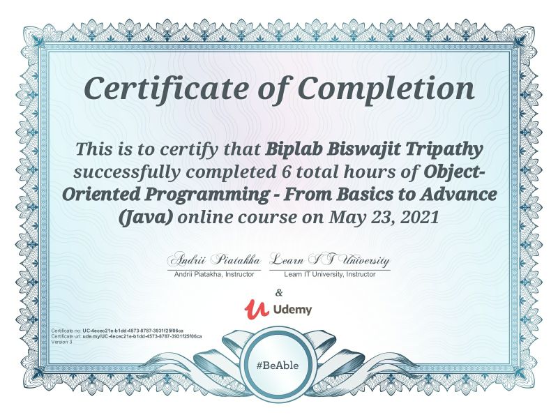 Biplab Biswajit Tripathy on LinkedIn: #objectorientedprogrammingoop # ... Biplab Biswajit Tripathy on LinkedIn: #objectorientedprogrammingoop # ...