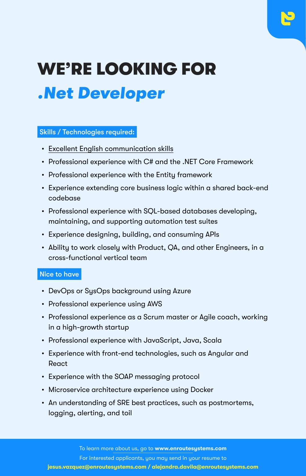 Alejandra Davila on LinkedIn: #talent #dotnetdeveloper #dotnetjobs # ... Alejandra Davila on LinkedIn: #talent #dotnetdeveloper #dotnetjobs # ...
