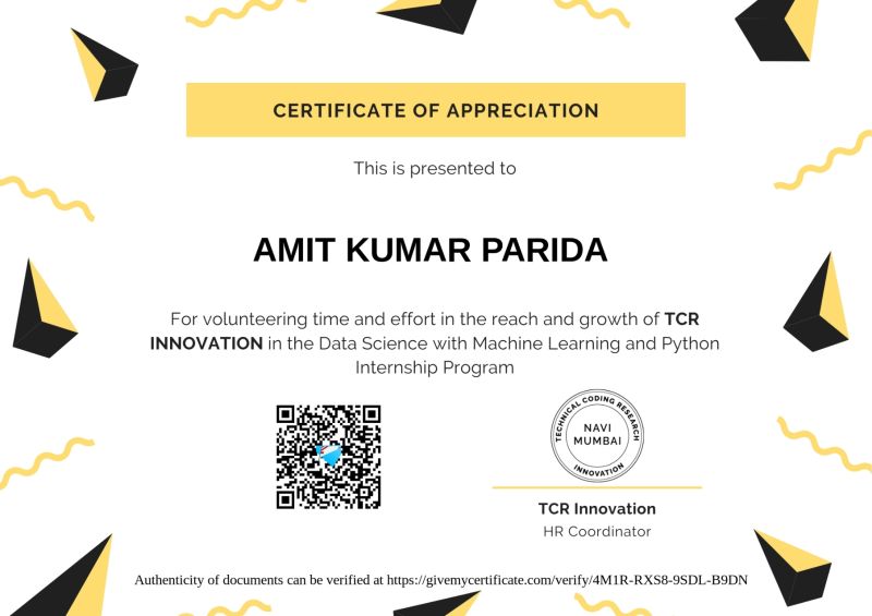 Amit Kumar Parida on LinkedIn: #datascience #machinelearning #python # ... Amit Kumar Parida on LinkedIn: #datascience #machinelearning #python # ...