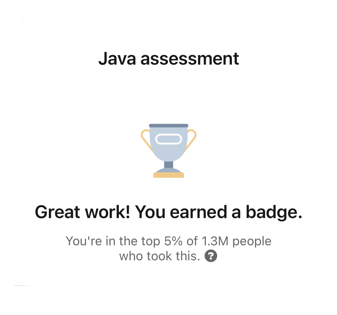 Akshay Jain on LinkedIn: #linkedinskillassessment #java #assessment Akshay Jain on LinkedIn: #linkedinskillassessment #java #assessment