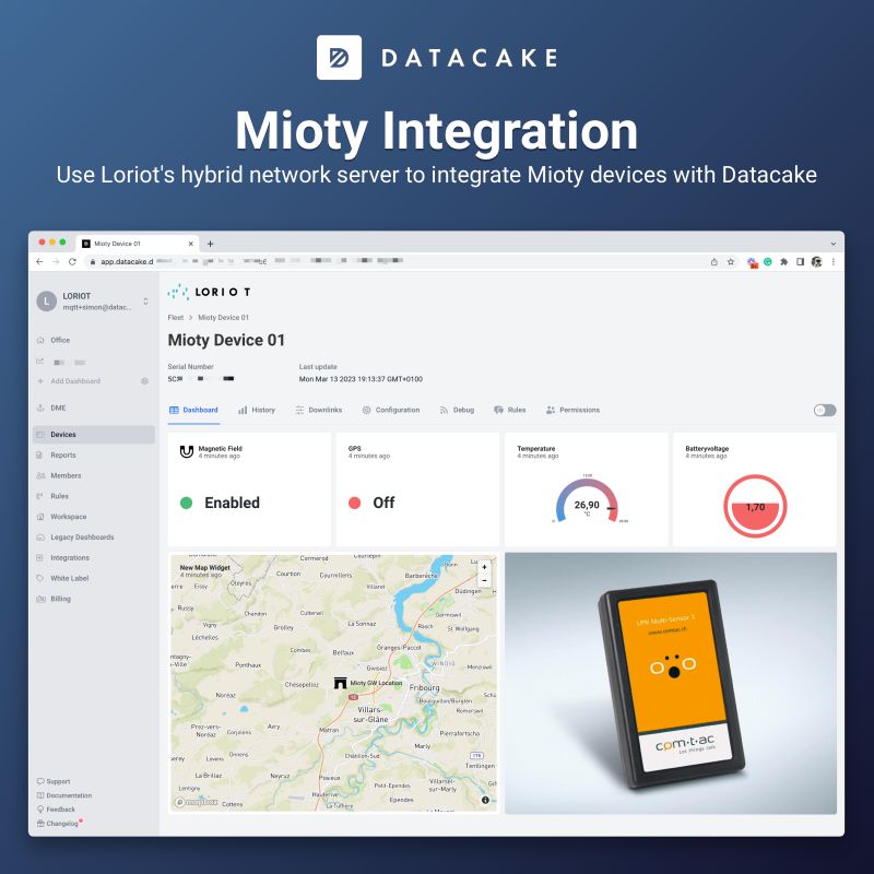 Datacake on LinkedIn: #mioty #datacake #lorawan #loriot #iot #iiot #lpwan Datacake on LinkedIn: #mioty #datacake #lorawan #loriot #iot #iiot #lpwan