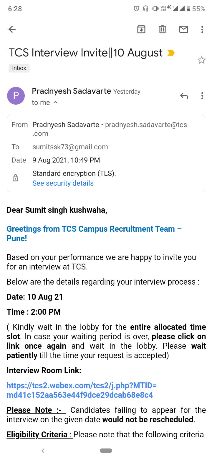 Sumit Singh Kushwaha on LinkedIn: #tataconsultancyservices #interview # ... Sumit Singh Kushwaha on LinkedIn: #tataconsultancyservices #interview # ...