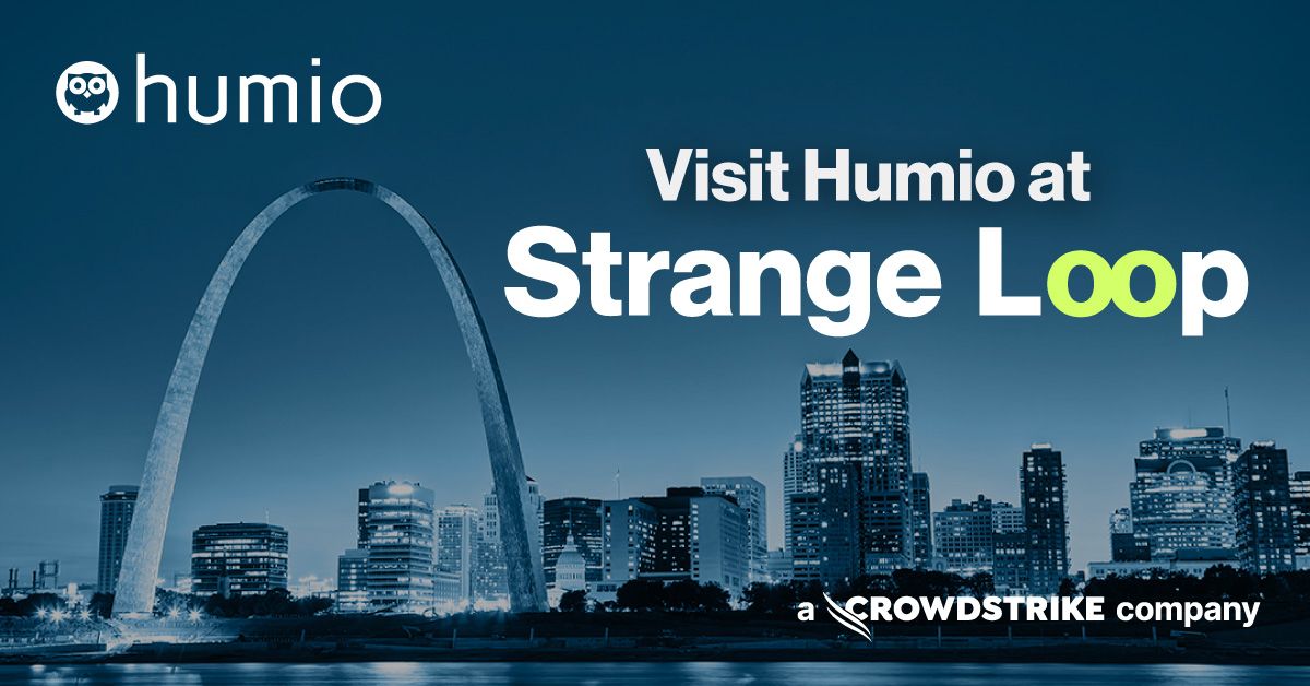 Humio on LinkedIn: #strangeloop #devops #itops #secops Humio on LinkedIn: #strangeloop #devops #itops #secops