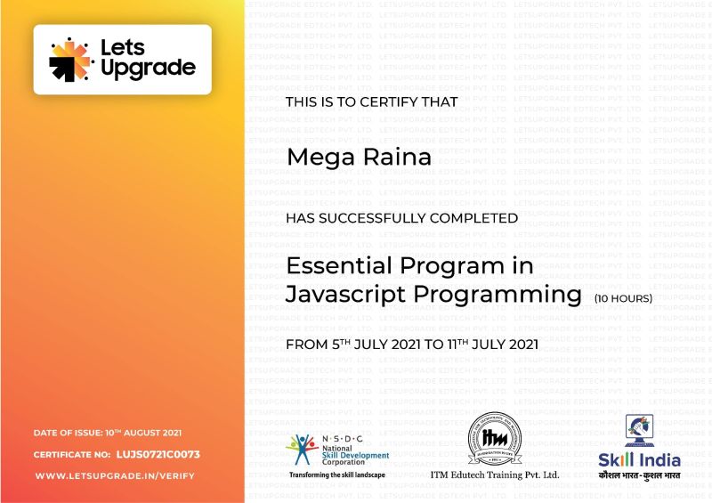 Mega Raina on LinkedIn: #javascript #skilldevelopment #javascript # ... Mega Raina on LinkedIn: #javascript #skilldevelopment #javascript # ...