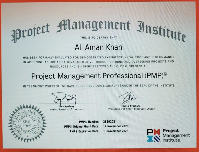 Ali A. Khan, P. Eng, M. Eng, PMP® on LinkedIn: Finally hard work paid ... Ali A. Khan, P. Eng, M. Eng, PMP® on LinkedIn: Finally hard work paid ...