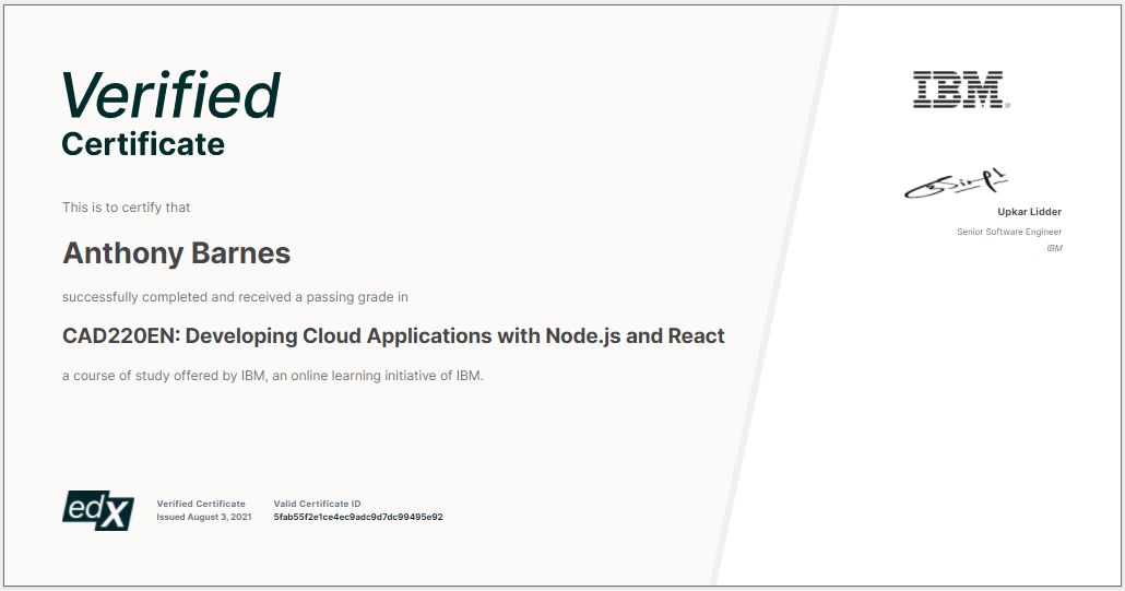 Anthony Barnes on LinkedIn: #nodejs #reactjs Anthony Barnes on LinkedIn: #nodejs #reactjs
