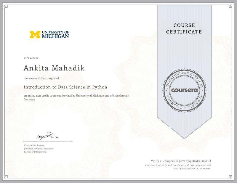 Ankita Mahadik on LinkedIn: #datascience #python Ankita Mahadik on LinkedIn: #datascience #python