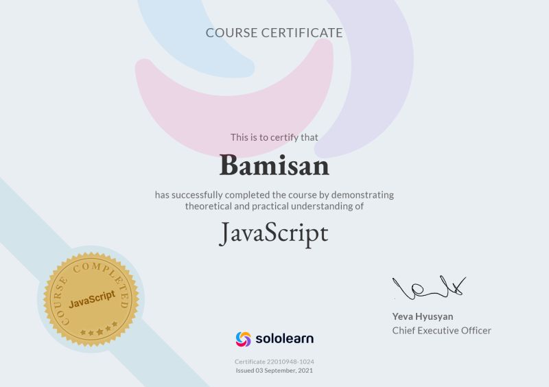 Bamisan Sellathurai on LinkedIn: #sololearn #javascript #basic Bamisan Sellathurai on LinkedIn: #sololearn #javascript #basic