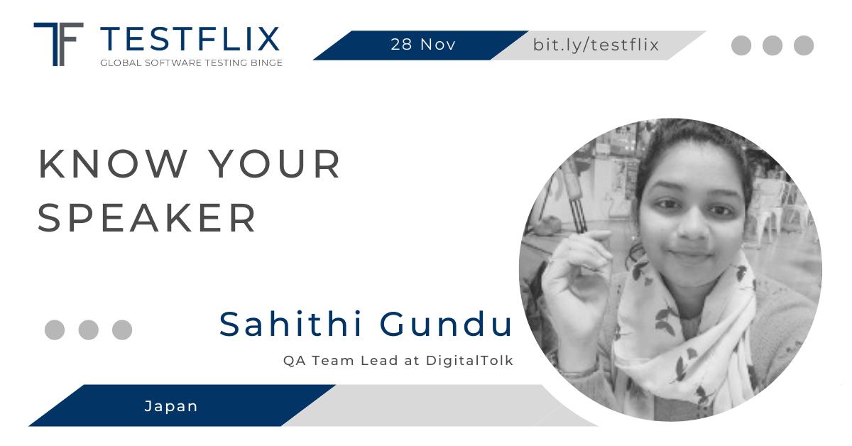 Sahithi Gundu on LinkedIn: #testflix #testing #testingconference # ... Sahithi Gundu on LinkedIn: #testflix #testing #testingconference # ...