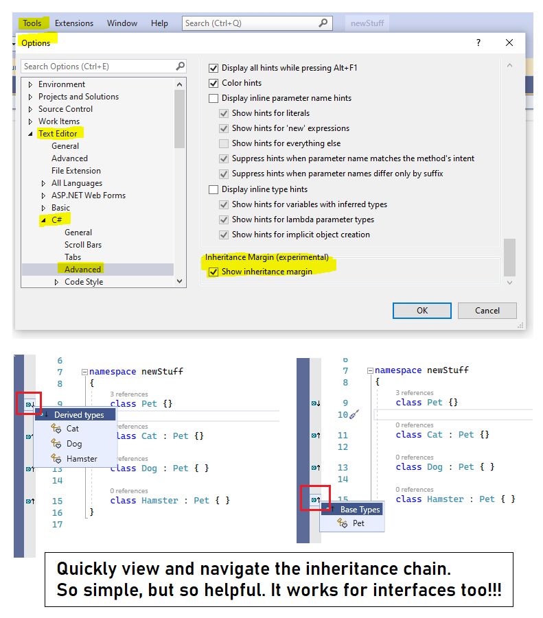 Dave Callan on LinkedIn: It's off by default but the INHERITANCE MARGIN ... Dave Callan on LinkedIn: It's off by default but the INHERITANCE MARGIN ...