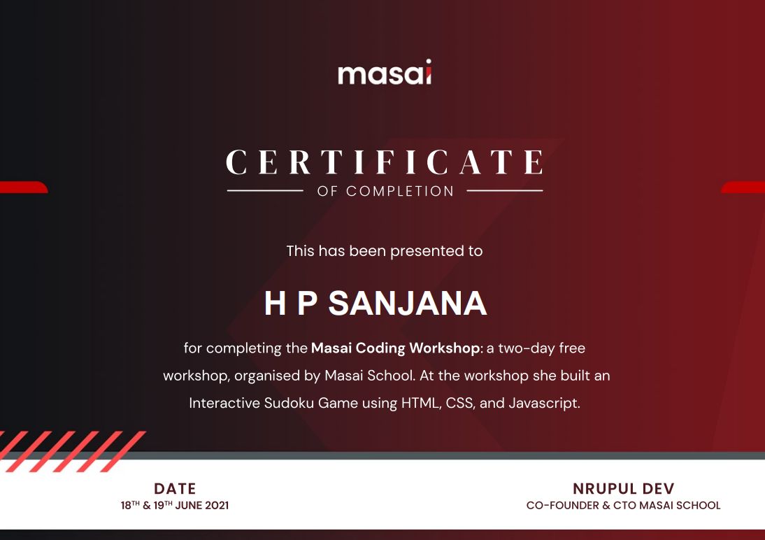 H P Sanjana on LinkedIn: #html #javascript #css #masaischool # ... H P Sanjana on LinkedIn: #html #javascript #css #masaischool # ...