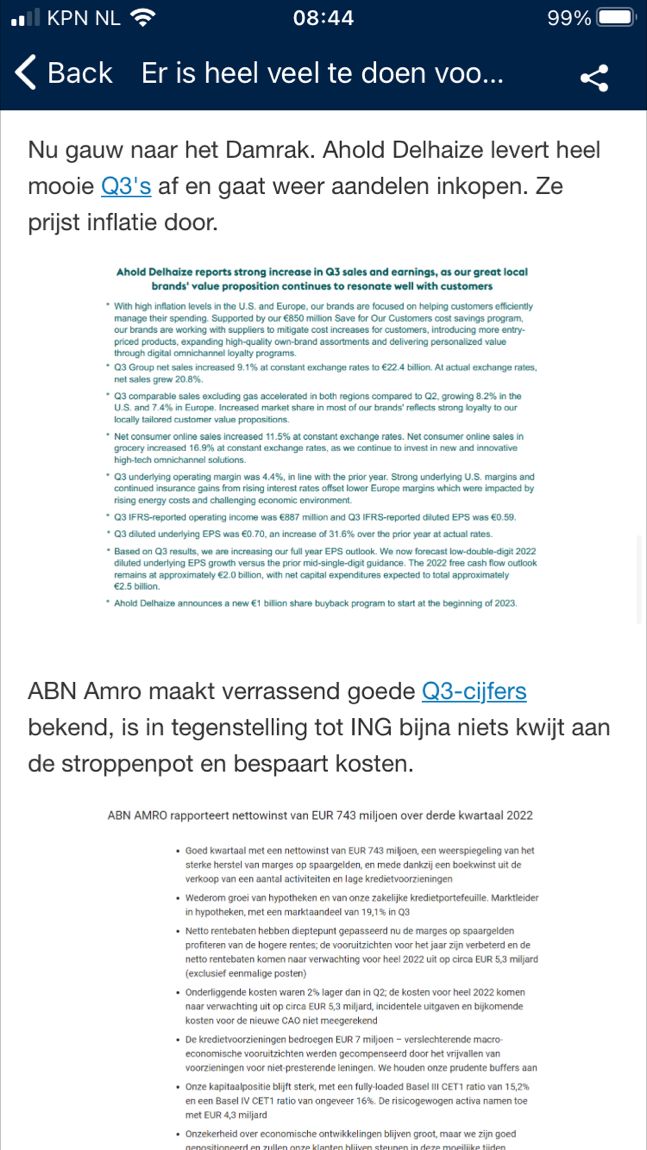 Rob van Gool op LinkedIn: De derde kwartaal cijfers van Ahold Delhaize ... Rob van Gool op LinkedIn: De derde kwartaal cijfers van Ahold Delhaize ...