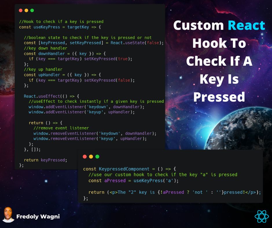 Fredoly WAGNI on LinkedIn: #react #reacthook #javascript # ... Fredoly WAGNI on LinkedIn: #react #reacthook #javascript # ...