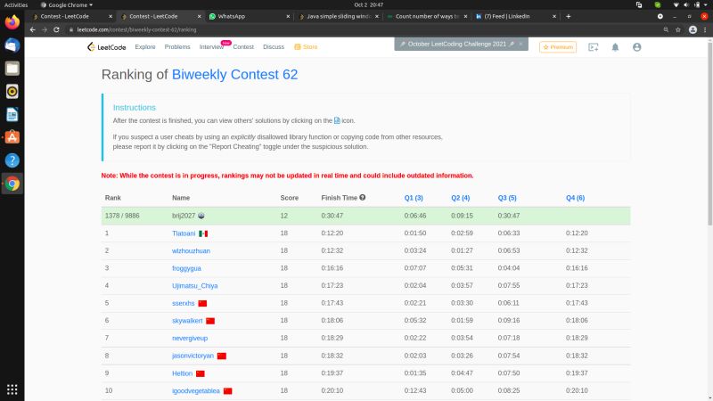 Brij Bhushan Tiwari on LinkedIn: Today Solved 3 Questions in leetcode ... Brij Bhushan Tiwari on LinkedIn: Today Solved 3 Questions in leetcode ...