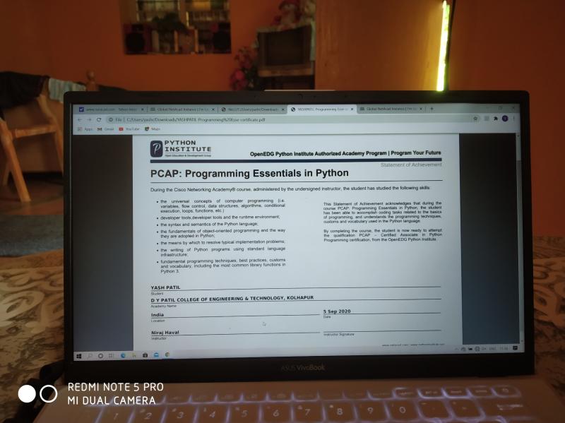 Yash Patil on LinkedIn: #completed #pcap #cisco Yash Patil on LinkedIn: #completed #pcap #cisco