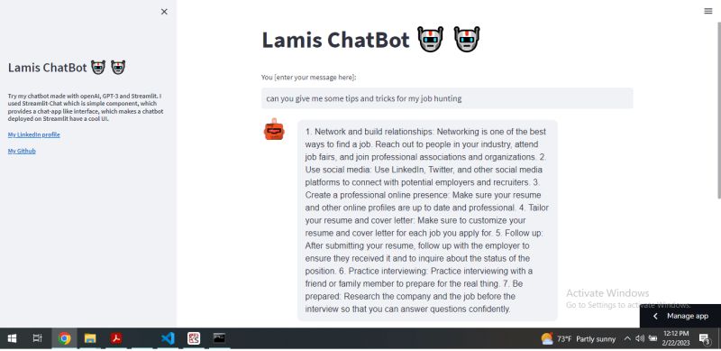 Lamis Ghoualmi, PhD on LinkedIn: #openai #ai #openaichatgpt #streamlit ... Lamis Ghoualmi, PhD on LinkedIn: #openai #ai #openaichatgpt #streamlit ...
