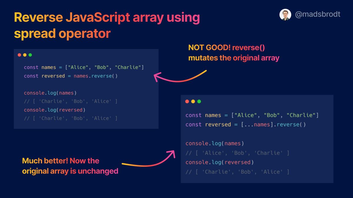 Mads Brodt on LinkedIn: 💡 JavaScript tip: There's a wrong and a right ... Mads Brodt on LinkedIn: 💡 JavaScript tip: There's a wrong and a right ...